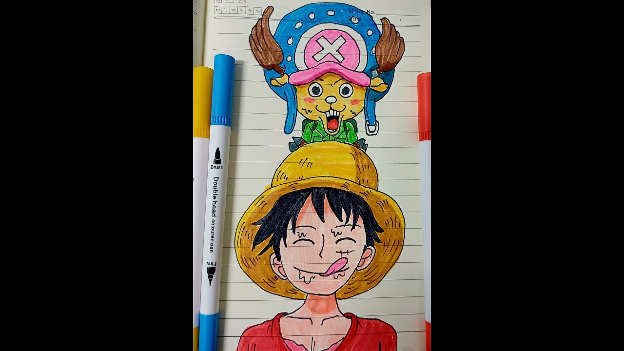 Hướng dẫn vẽ Luffy và Chopper (How to draw One Piece)#drawing #onepiece ...