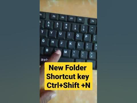 How to create New Folder in Shortcut key #shortcutkey #keyboard #excel #msword #shorts - YouTube