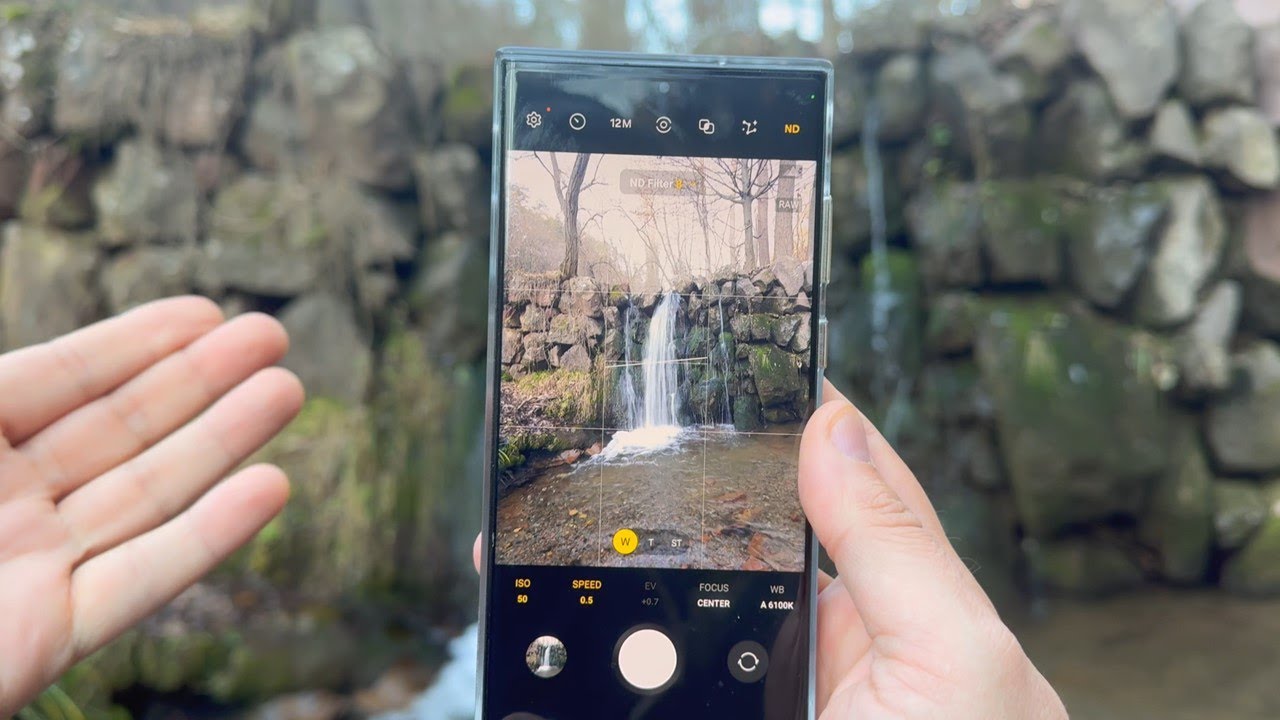 Samsung Galaxy S23 Ultra Beautiful Waterfall Session ND Filter - YouTube