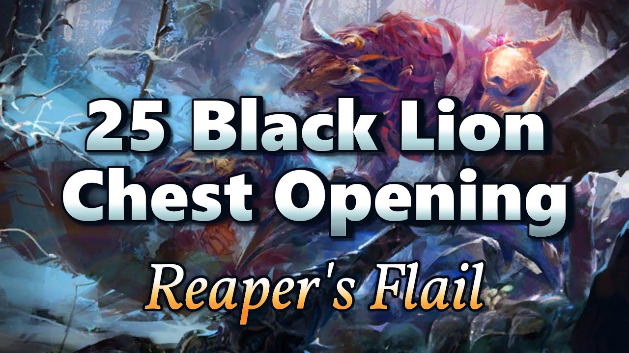 Guild Wars 2 - 25 Black Lion Chest Opening - Reaper's Flail ...