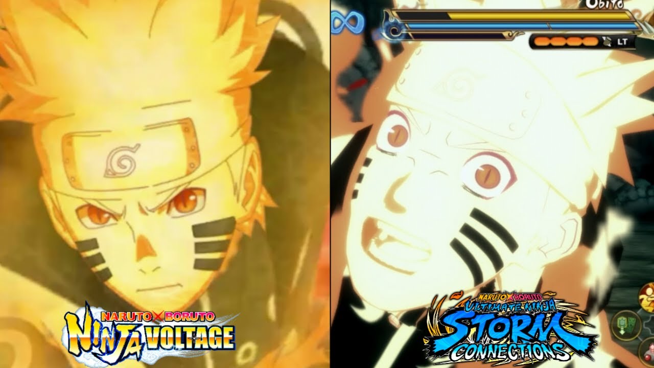 Naruto Kurama Link Mode (Ninja Voltage) VS Naruto Kurama Link Mode ...