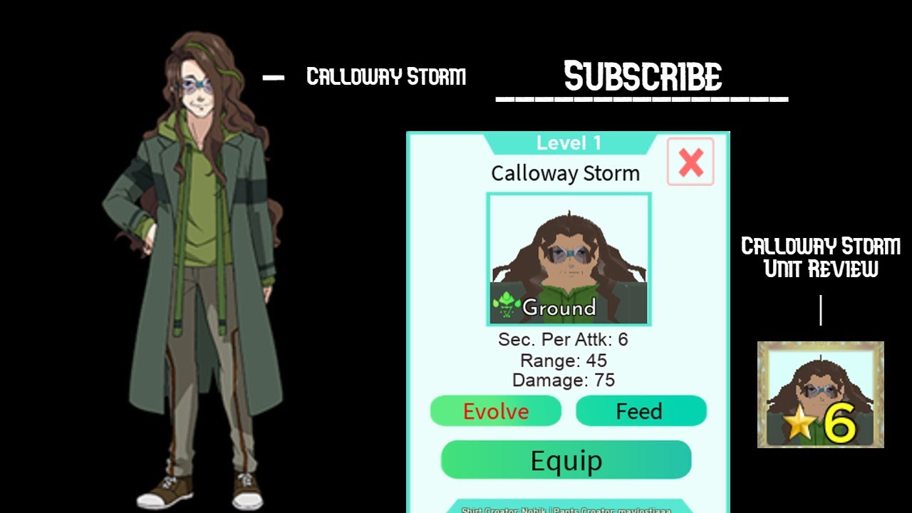 NEW 6 STAR CALLOWAY STORM UNIT REVIEW IN (All Star Tower Defense) - YouTube