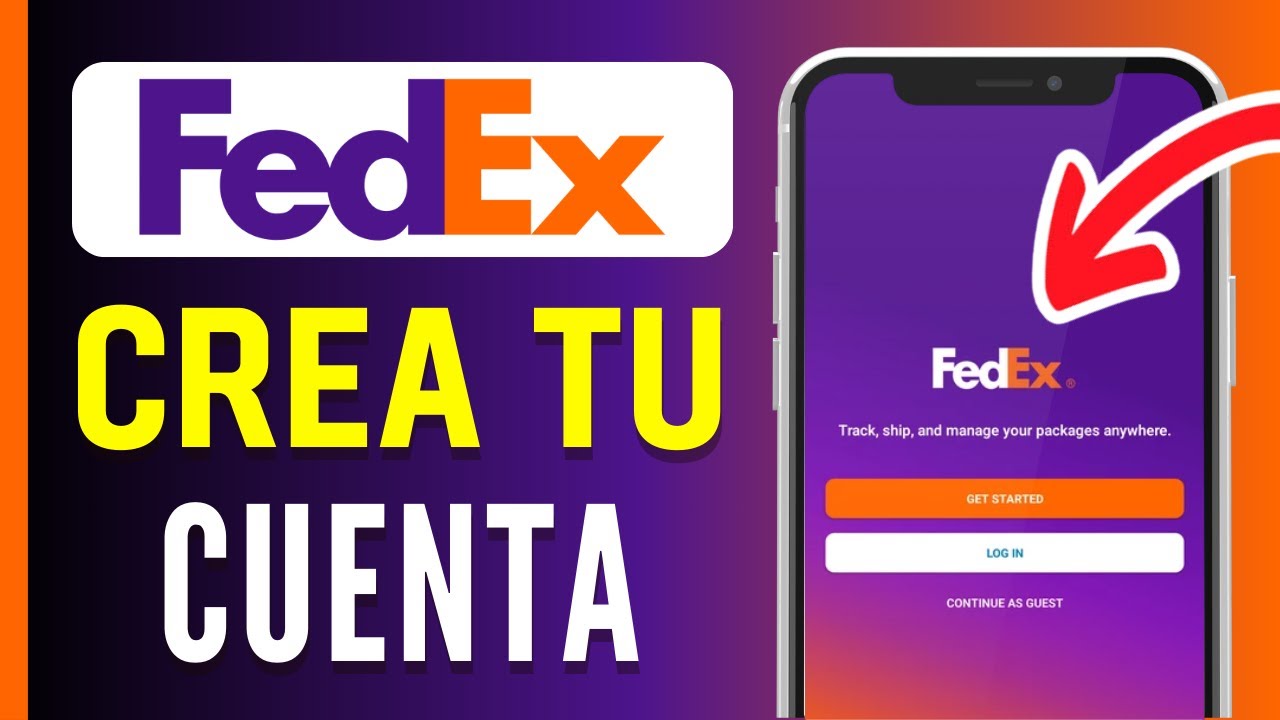 Cómo CREAR una CUENTA de Fedex - REGISTRARSE Fedex 2024 - YouTube