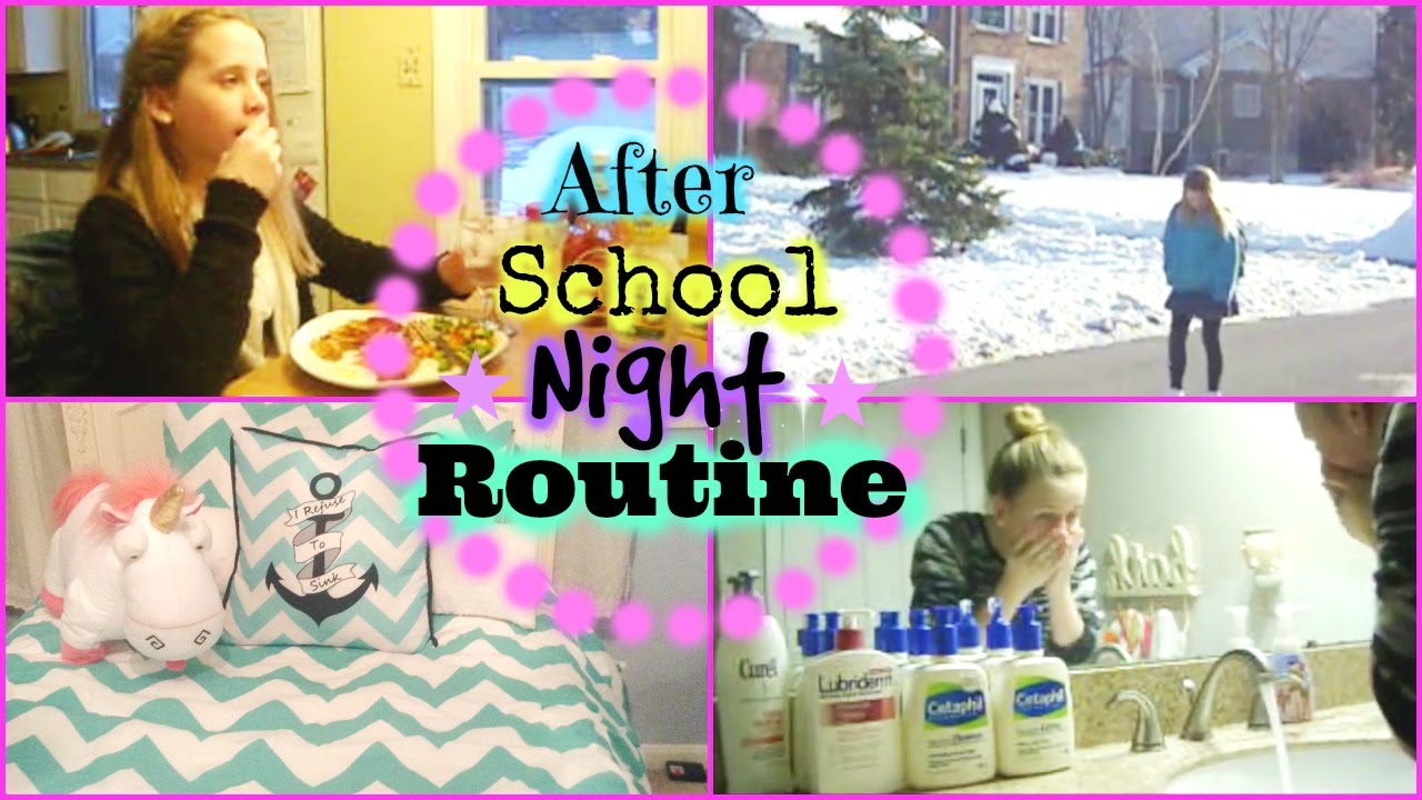 ♡After School Night Routine♡ - YouTube
