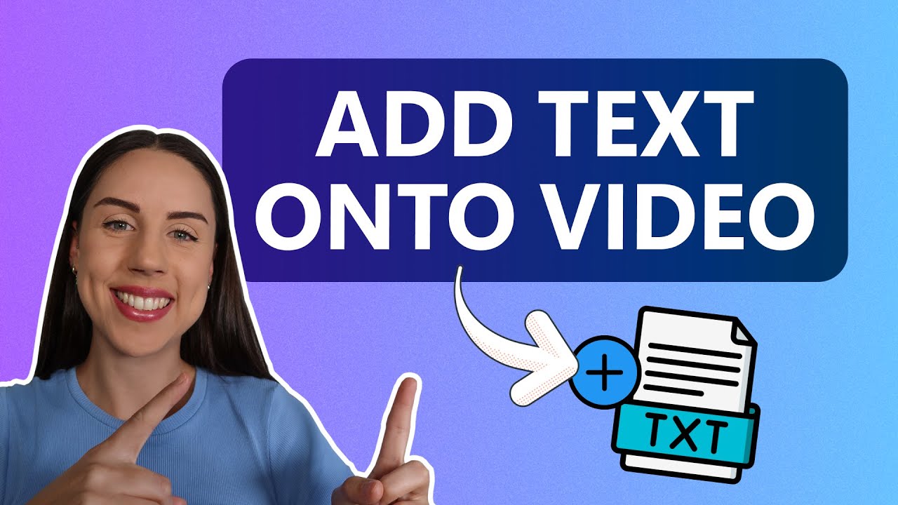 How to add text to videos (NEW TEXT FONTS) - YouTube