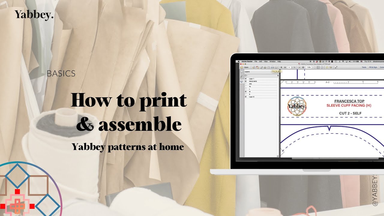 No 2. Yabbey Basics: How to Print & Assemble Yabbey Patterns at Home ...