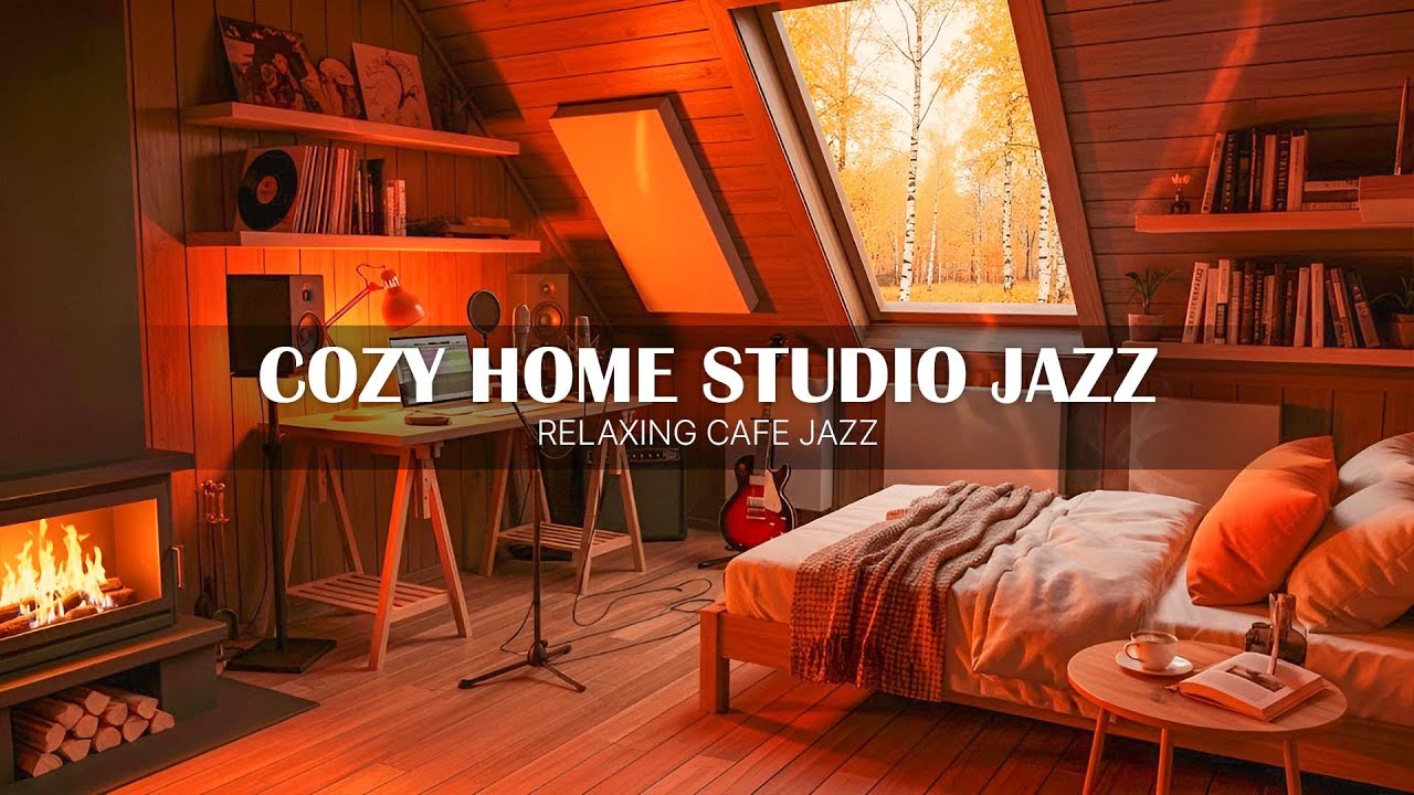 Cozy Home Studio Jazz 🎸 Productive Autumn Music for Work, Focus ...