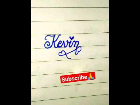 Kevin #name #handwriting #cursive #calligraphy #shorts - YouTube