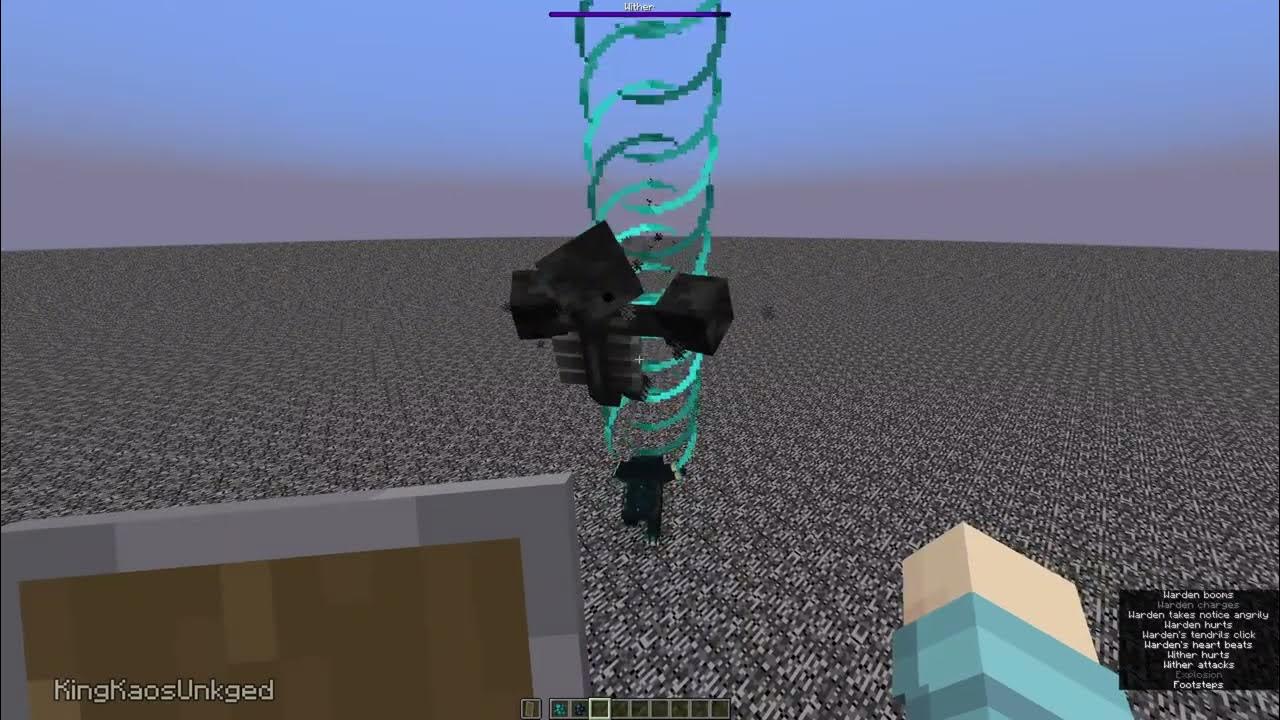 Warden Vs Wither Minecraft Youtube