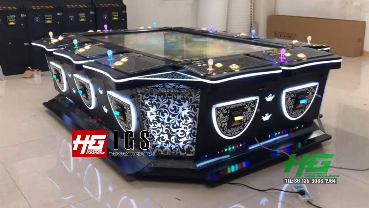 2021 Newest IGS Original 86 Inch 10 Players Fishing Tables Game Machine ...