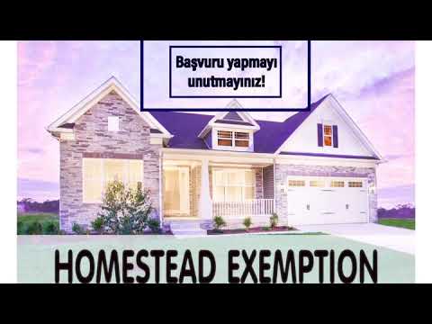 Homestead Exemption Hakkında BİLMEDİKLERİMİZ ? ( TEXAS )