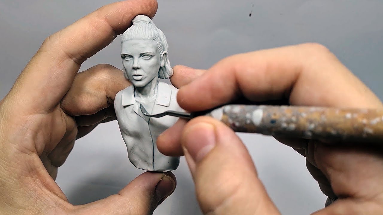 Sculpting Eleven From 'Stranger Things' With Clay - Small Sculpture ...