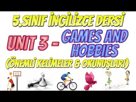 5.SINIF İNGİLİZCE DERSİ 3.ÜNİTE - ÖNEMLİ KELİMELER & OKUNUŞLARI, KELİME TESTİ