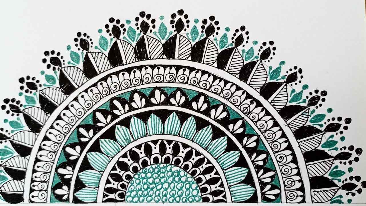 Day 4 Mandala art| How to draw mandala for beginners| Mandala tutorials ...