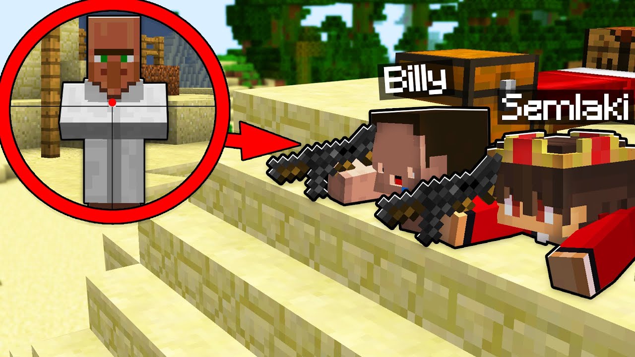 Wie Semlaki und Billy zu GEHEIMEN SCHARFSCHÜTZEN wurden in Minecraft - YouTube