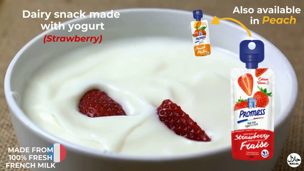 Promess dairy snack - 80g pouches - YouTube