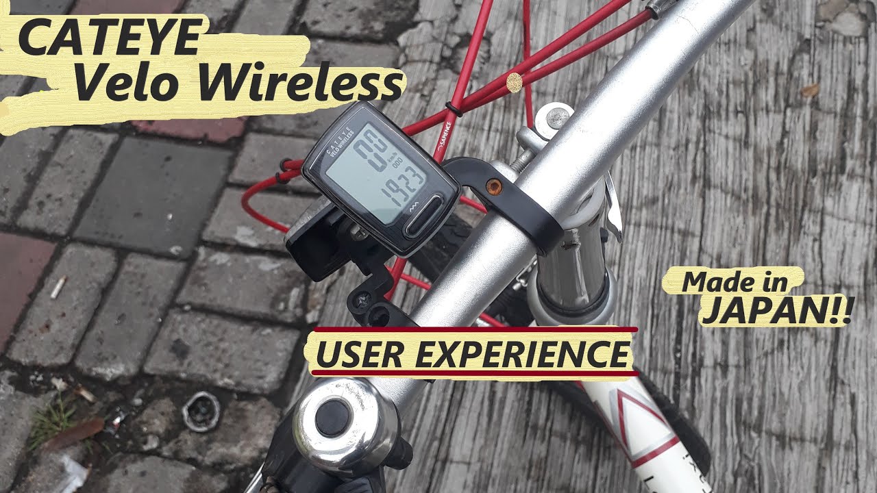 Speedometer Sepeda Cateye Velo Wireless - user experience - YouTube