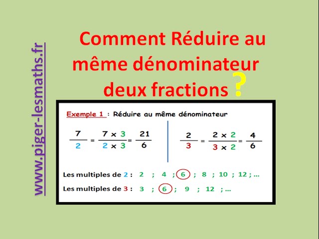 Memes Denominateur Comparaison De Fractions Avec Même Dénominateur