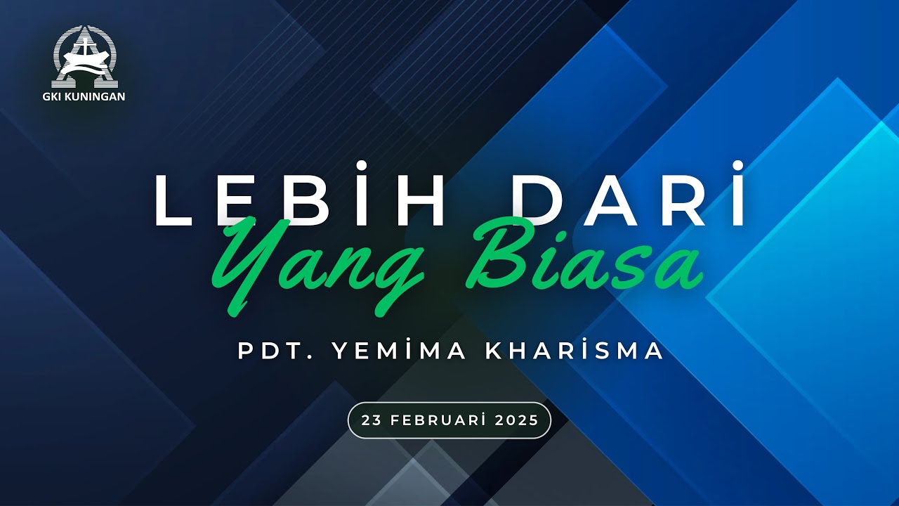 🔴[LIVE] IBADAH MINGGU BIASA - 23 FEBRUARI 2025 I Pdt. Yemima Karisma ...