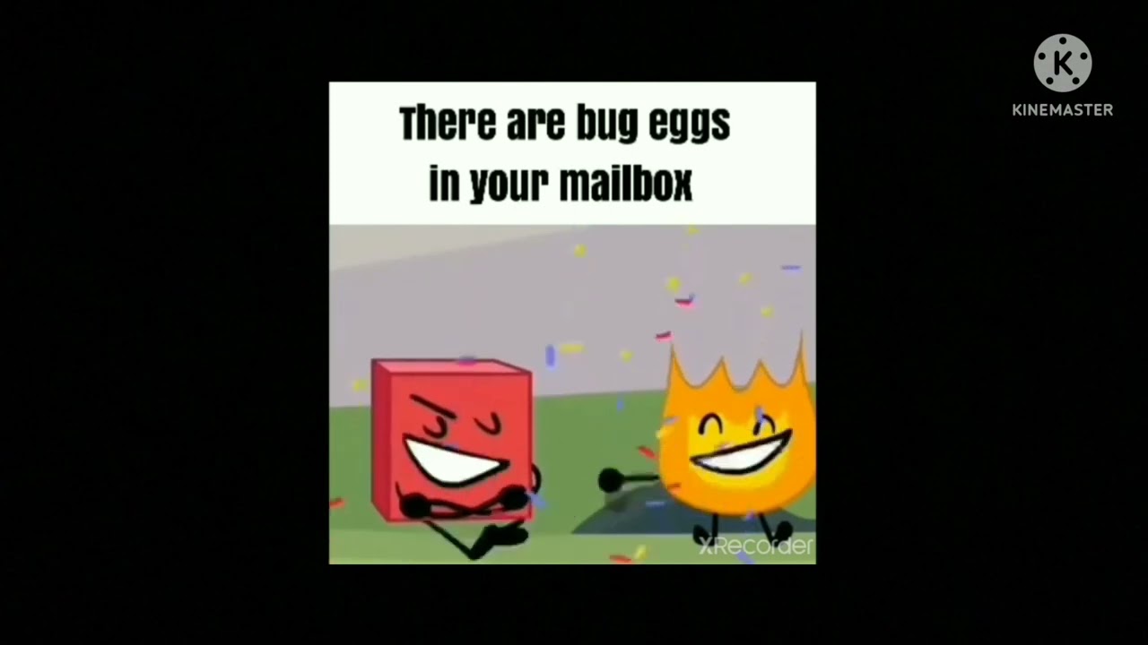 Bfdi show: Blocky and Firey put bug eggs in four's mailbox - YouTube