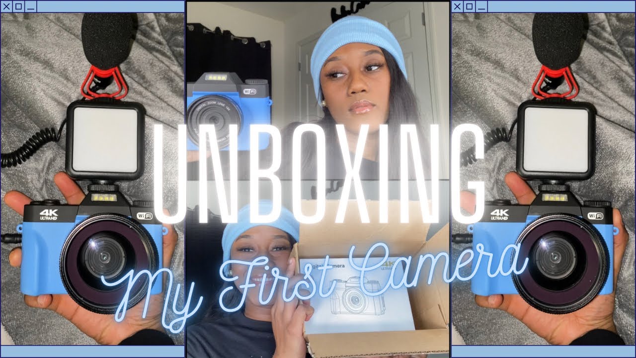 UNBOXING MY FIRST CAMERA | IT WAS $100! | Amazon VLOGGING Camera, 4K ...
