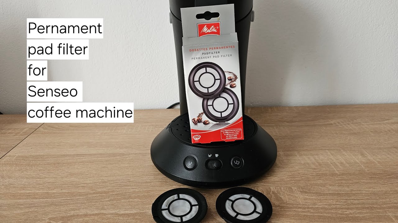 Senseo Coffee Machine - Melitta permanent coffee pad filter - YouTube