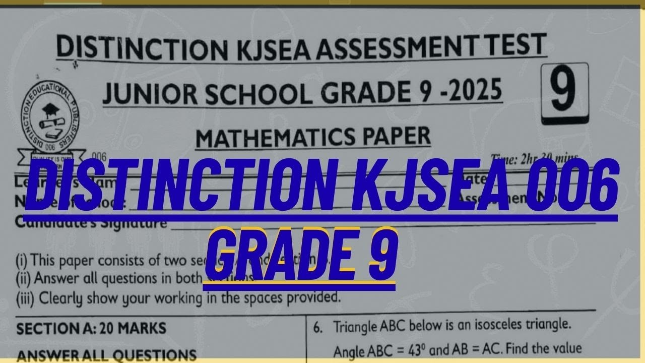 𝐊𝐉𝐒𝐄𝐀 𝐆𝐑𝐀𝐃𝐄 𝟗 𝐃𝐈𝐒𝐓𝐈𝐍𝐂𝐓𝐈𝐎𝐍 𝟎𝟎𝟔 𝟐𝟎𝟐𝟓 - YouTube