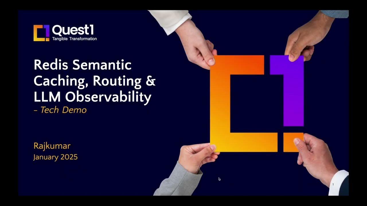 Redis Tech Demo: Semantic Caching, Routing & LLM Observability - YouTube