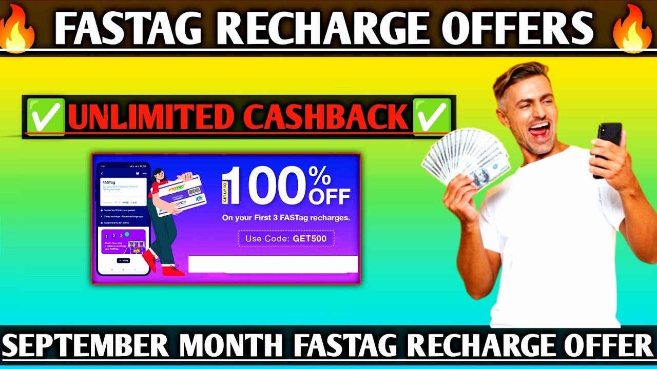 September month Fastag Recharge Offer 🫴 Unlimited Cashback 2024 - YouTube