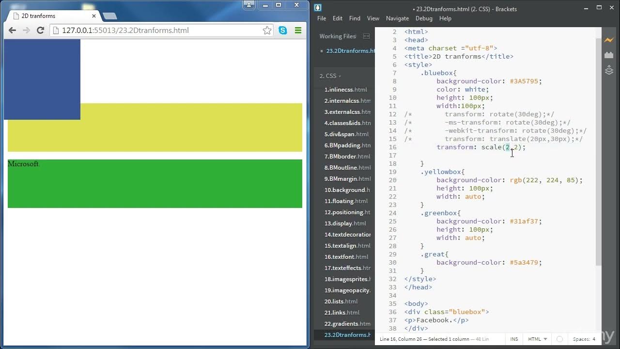Complete Web Dev 0226 2D Transforms - YouTube