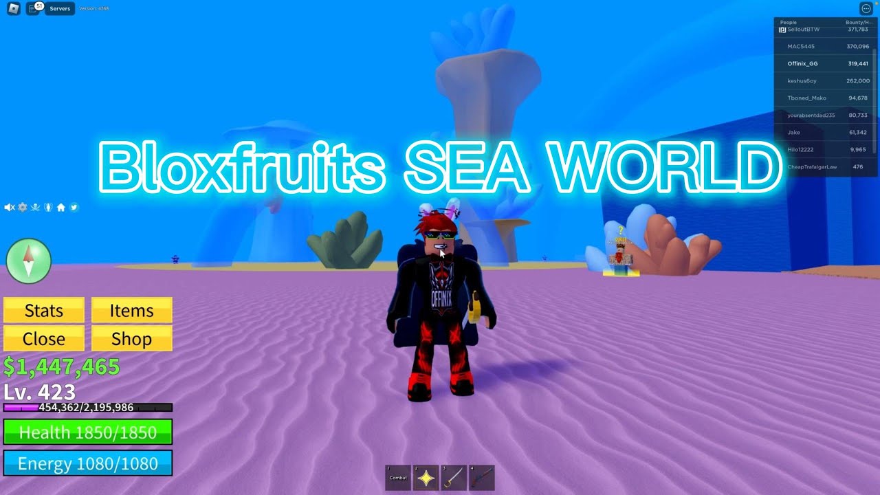 SEA WORLD Roblox Bloxfruits - YouTube