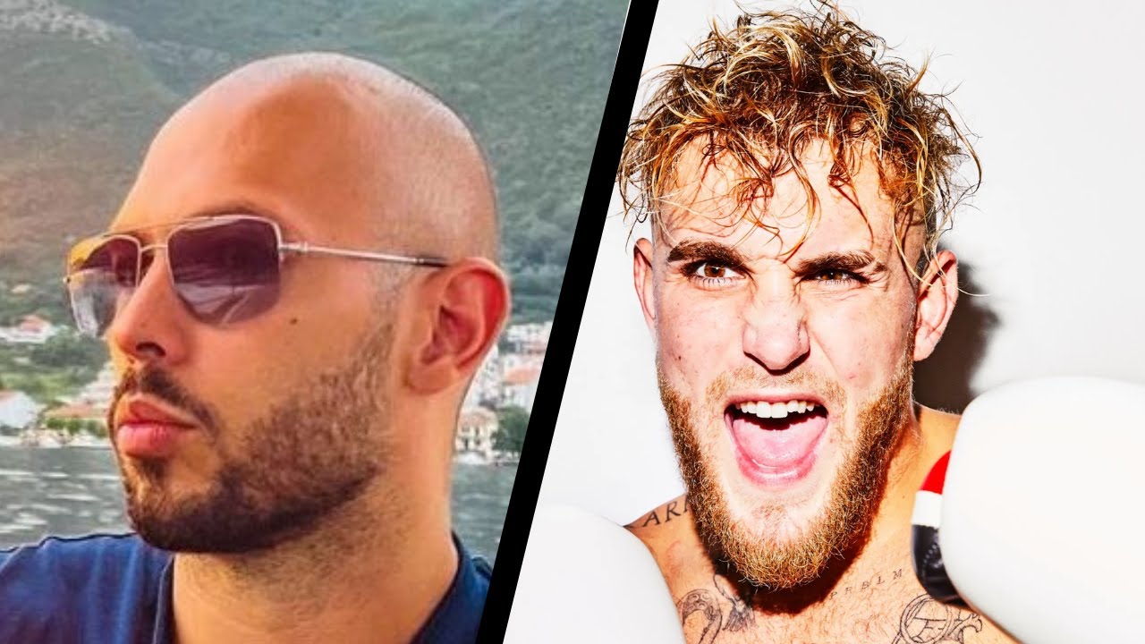 Andrew Tate and Jake Paul face off in person - YouTube