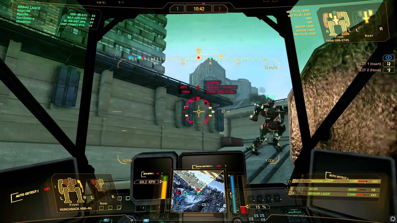 Mechwarrior Online MWO Hunchback 4G on Crimson Strait - YouTube