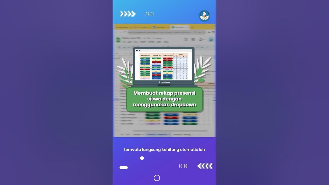 Membuat rekap presensi siswa dengan dropdown - YouTube