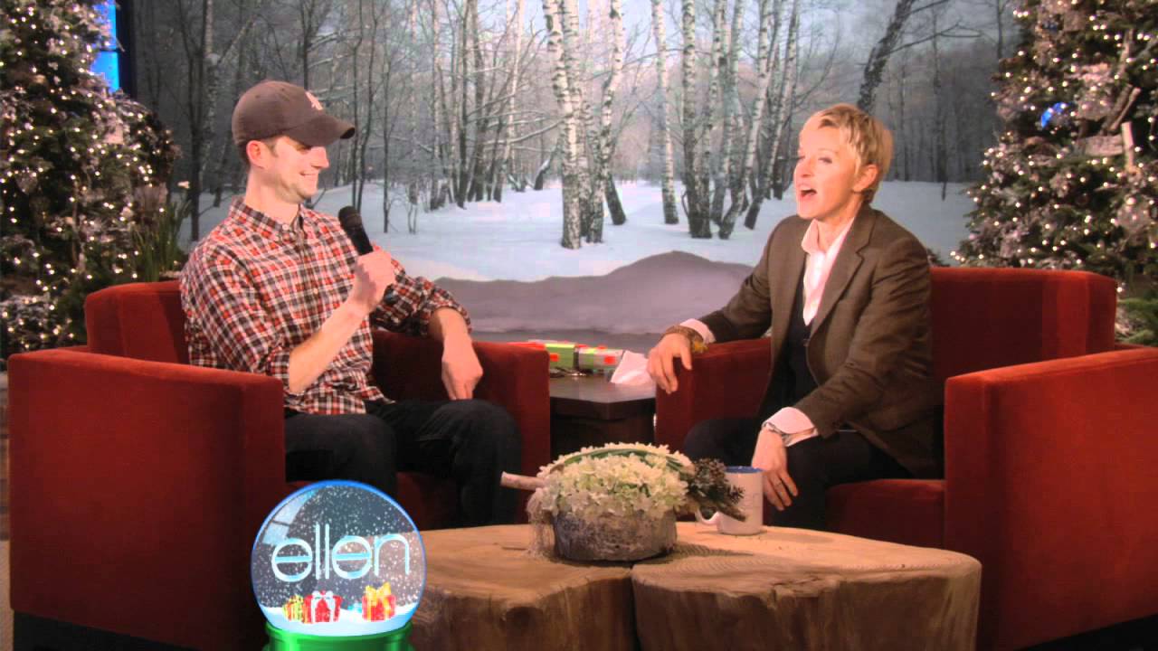 Ellen Gives Andy Zenor a Big Gift - YouTube