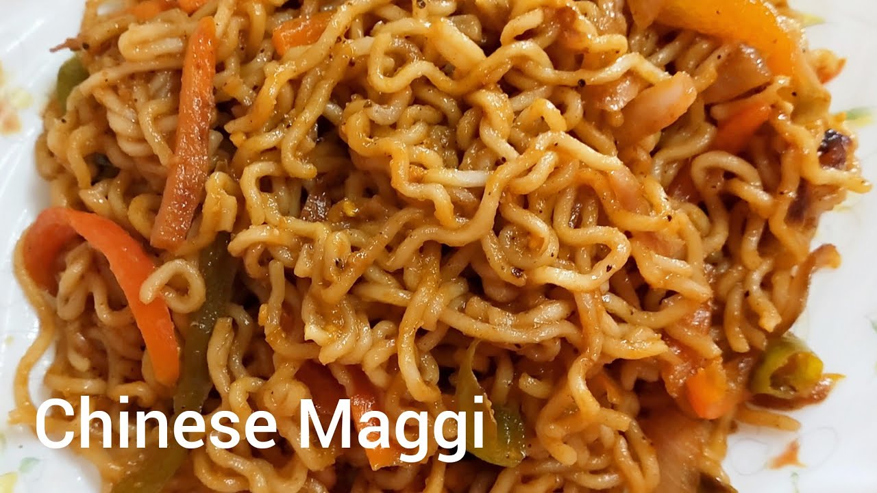 Chinese Maggi Recipe/ Schezwan Maggi / Chinese Noodles/ Marathi recipe ...
