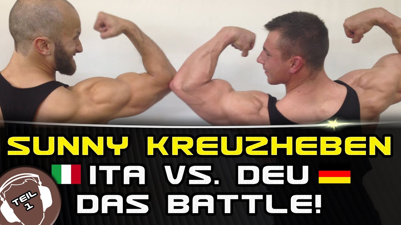 Sunny Kreuzheben mit Flavio Simonetti - ITA vs. DEU - Teil1: Training ...
