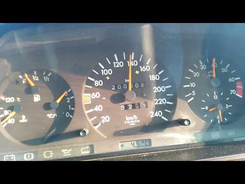 MERCEDES W124 E200 E2 PAKET 136 HP|190 kmh hiz deneme-Top Speed test