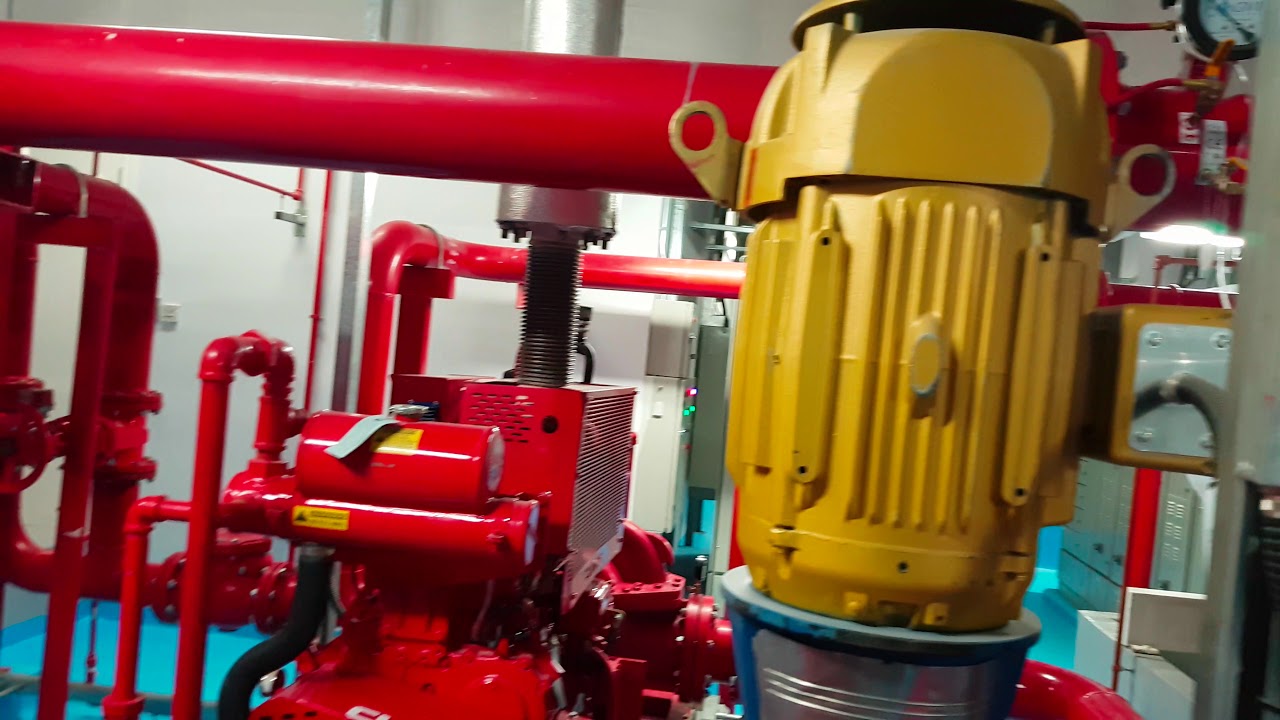 Fire Pump Room/ Fire Pump installation - YouTube