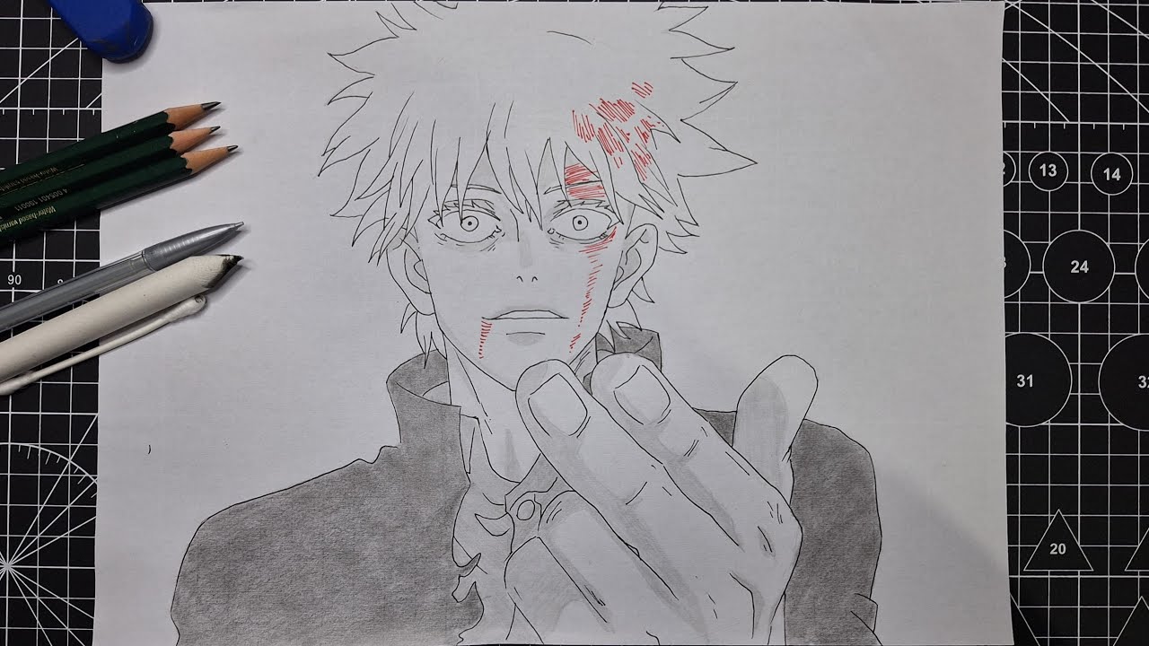How to Draw GOJO Season 2 Jujutsu Kaisen | Step by Step Tutorial - YouTube