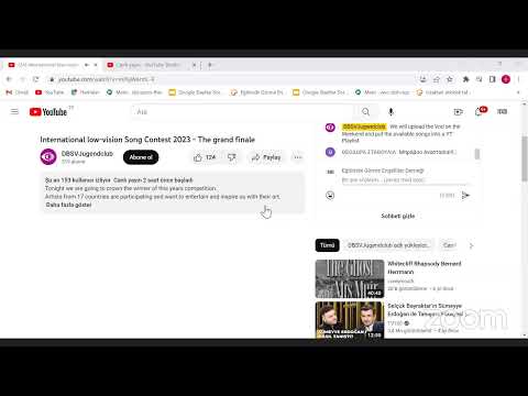 2. Uluslararası Görme Engelliler Şarkı Yarışması Final Etkinliği