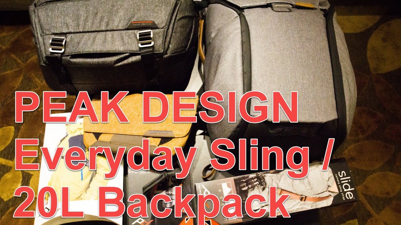 Peak Design Everyday Sling AND 20L Backpack Kickstarter Box Opening ...