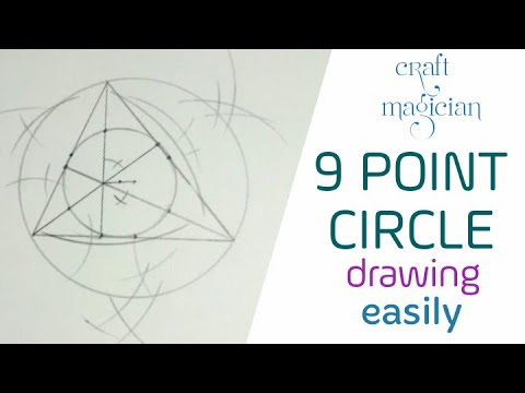 9 Point Circle Drawing || How to draw 9 Point Circle || CRAFT MAGICIAN ...