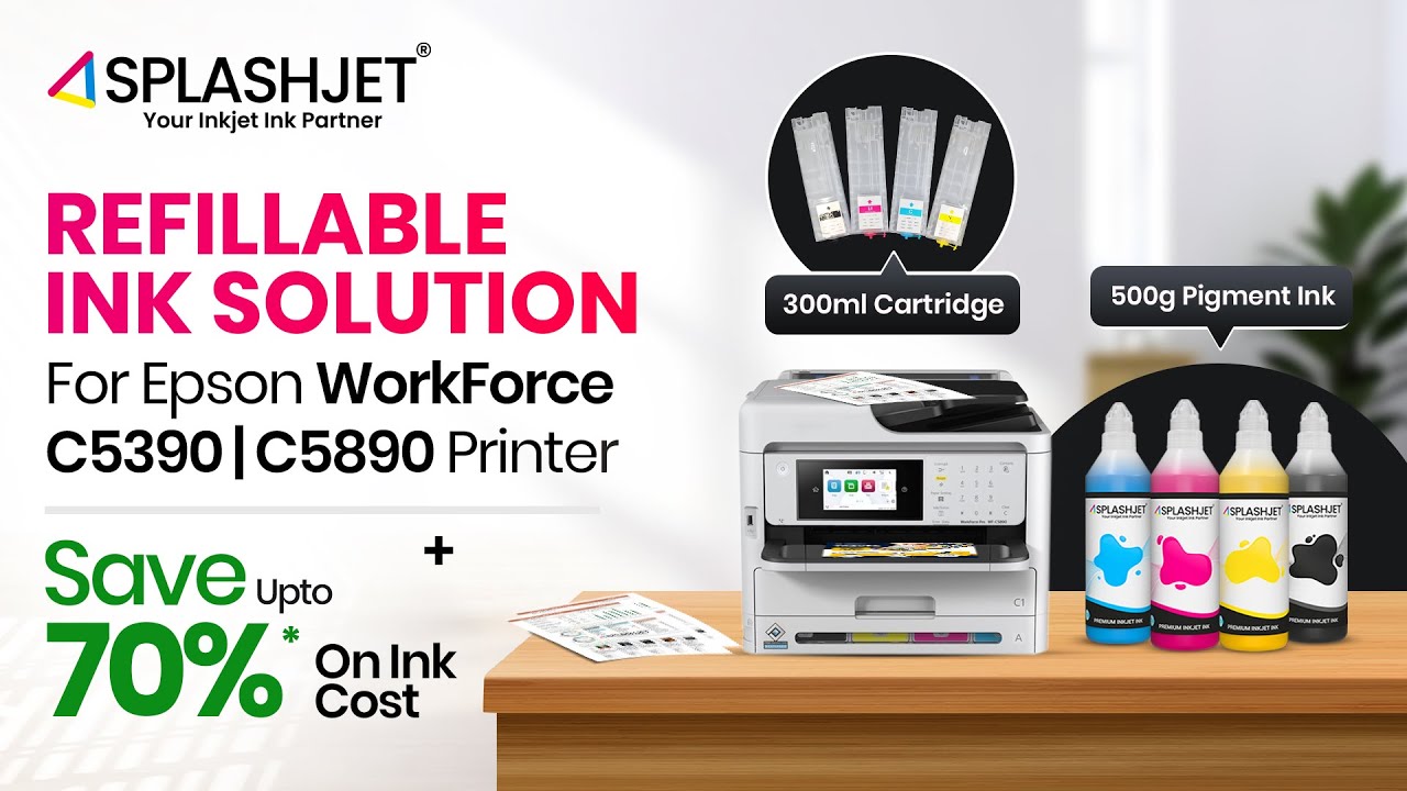Compatible Epson WF C5890 Ink for Epson Workforce Pro WFC5890, C5390 ...