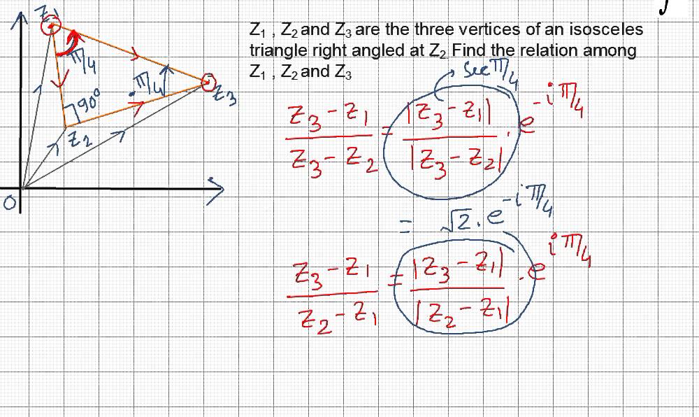 Coni's method in isosceles right triangle. - YouTube