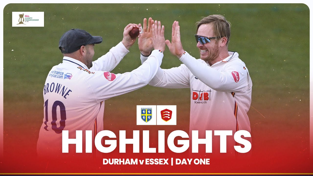 😮 ONE OF THE GREATEST CATCHES YOU WILL SEE! | Durham v Essex Day One ...