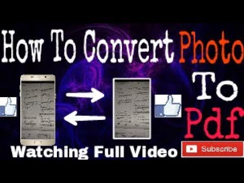 How To Convert Photo/Jpg To Pdf (Within 1-2 min)