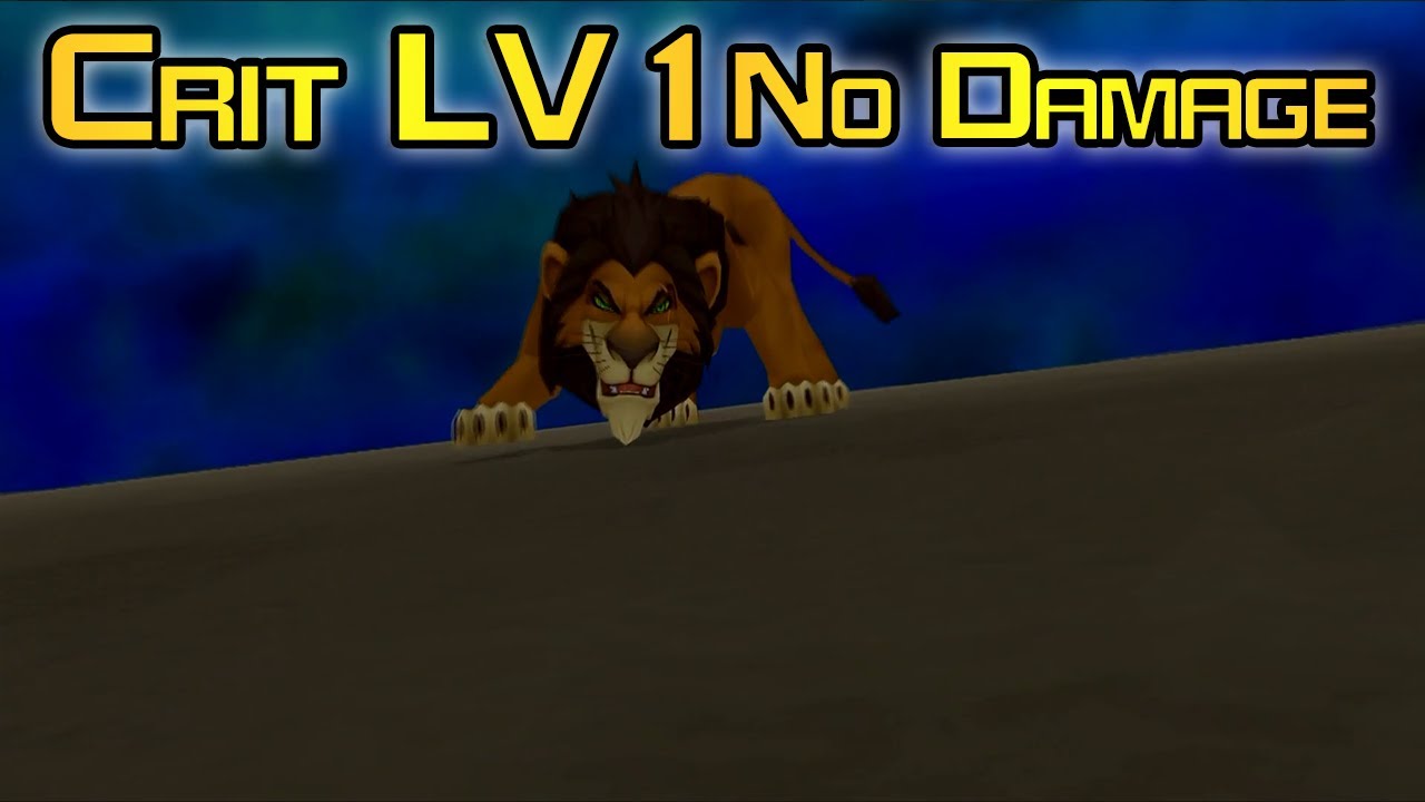 Scar No Damage (Level 1 Critical Mode) - Kingdom Hearts 2 Final Mix ...