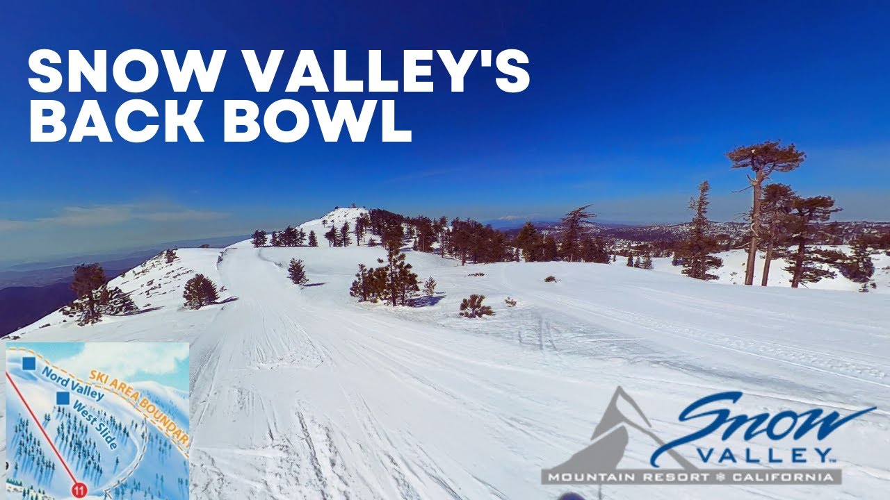 Snow Valley's Slide Peak in 360: Nord Valley Run - YouTube