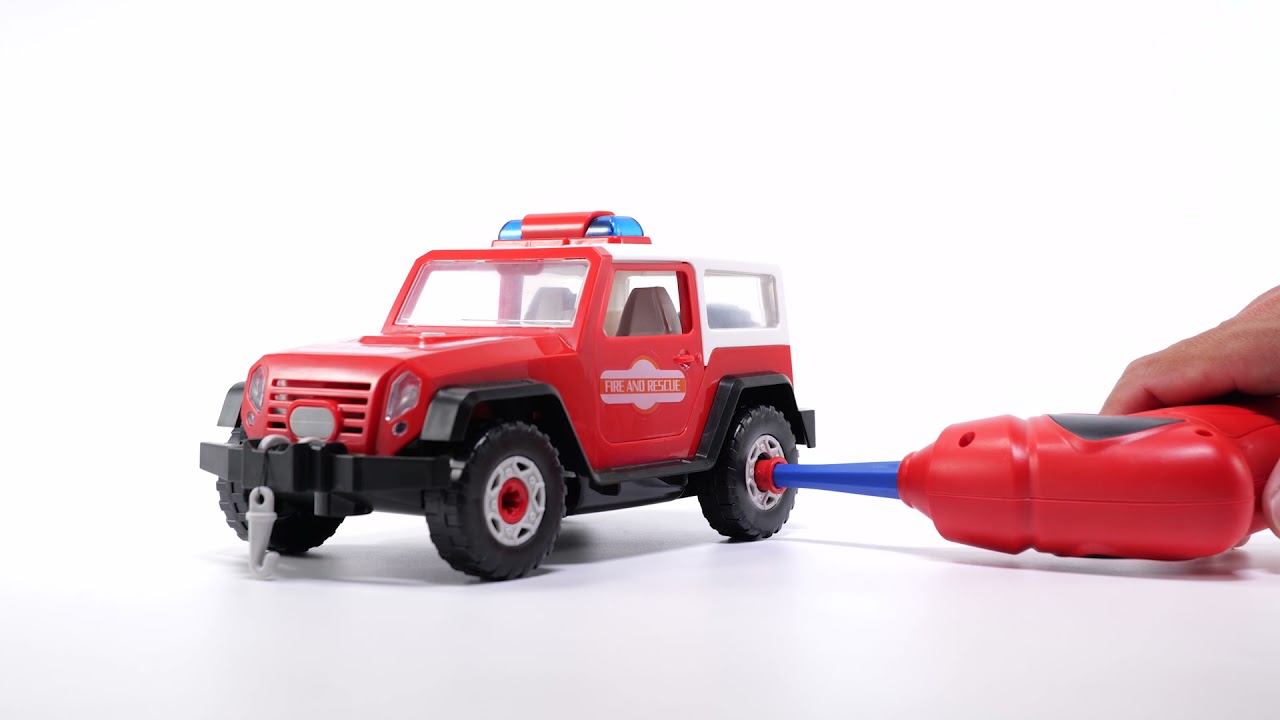 Take Apart Fire Engine Assemble Toy for Kids｜STEM Toys｜Voltz Toys - YouTube